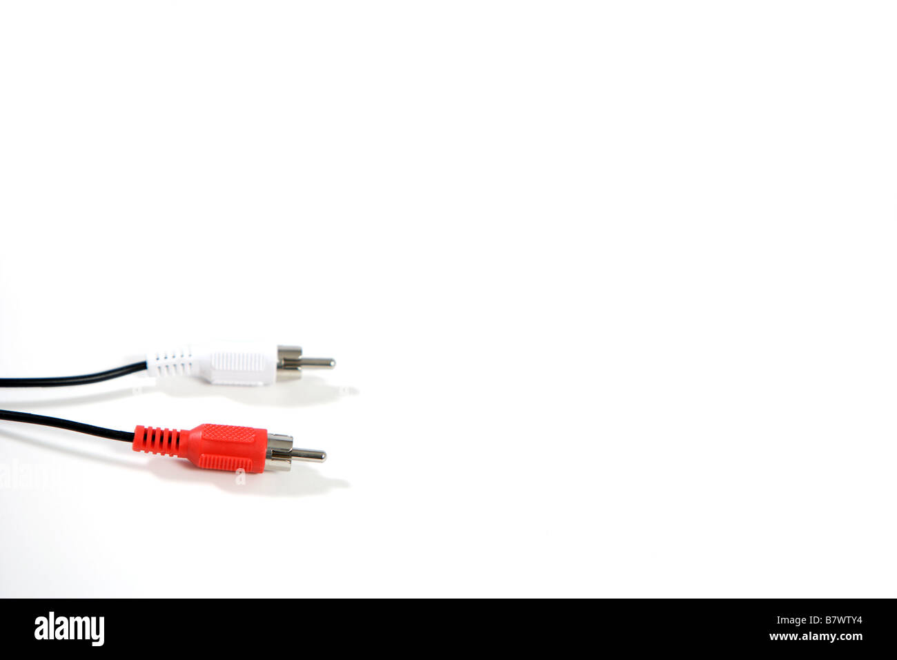 Plug end of an audio cable Stock Photo - Alamy