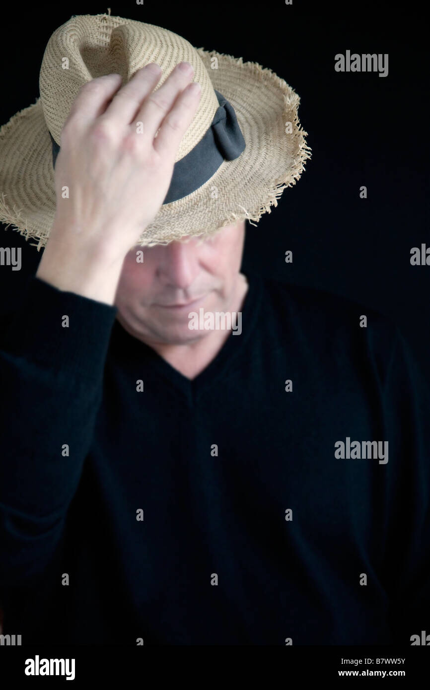 Old man wearing hat hi-res stock photography and images - Alamy