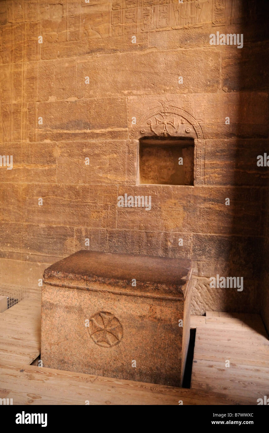 Coptic Christian Altar in the Temple to Isis, Horus and Osiris on ...