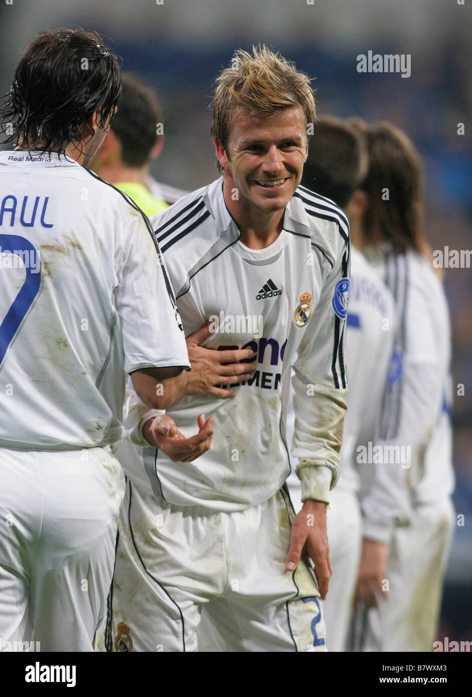 David Beckham, with Real Madrid Football Club Stock Photo - Alamy