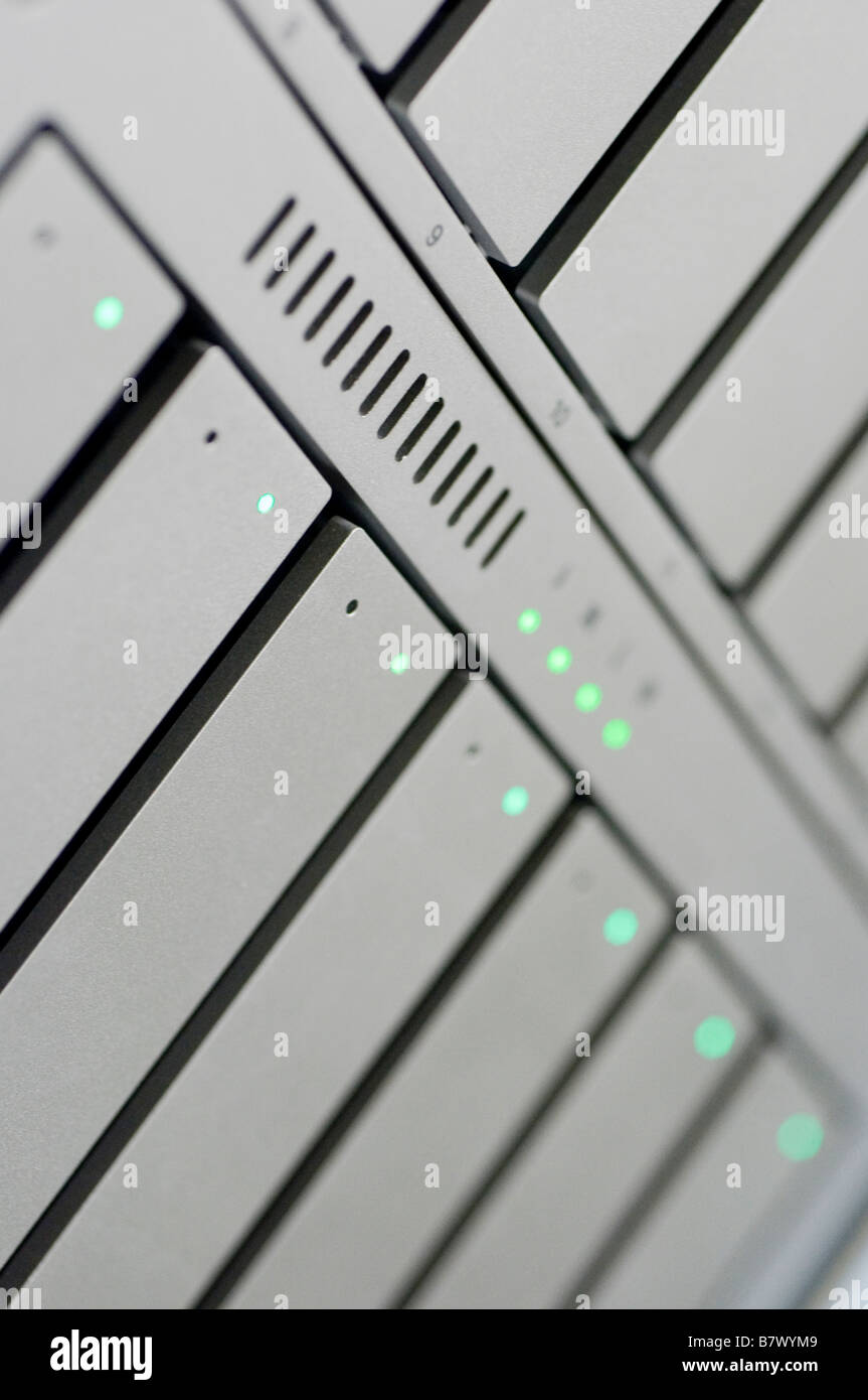 Enterprise rack mounted server and raid Stock Photo - Alamy
