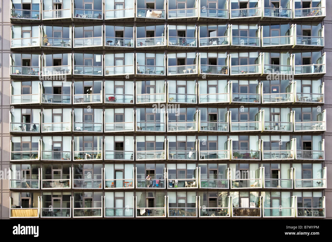 Modern (abito) apartment block, Greengate, Salford, edge of Manchester ...