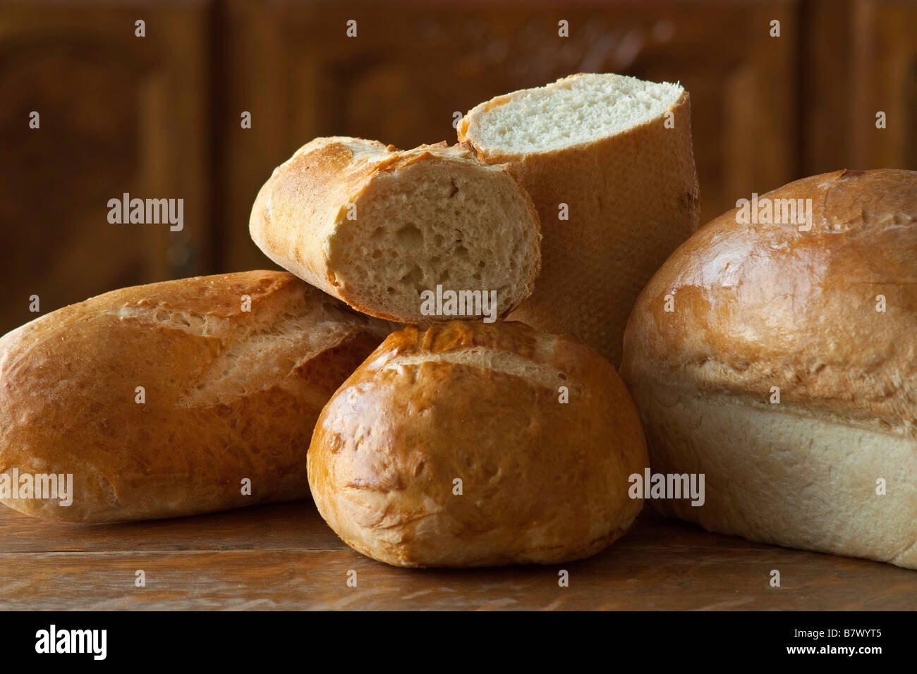 Freshly baked bread Stock Photo - Alamy