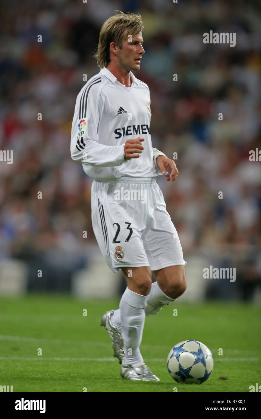 David Beckham, with Real Madrid Football Club Stock Photo - Alamy