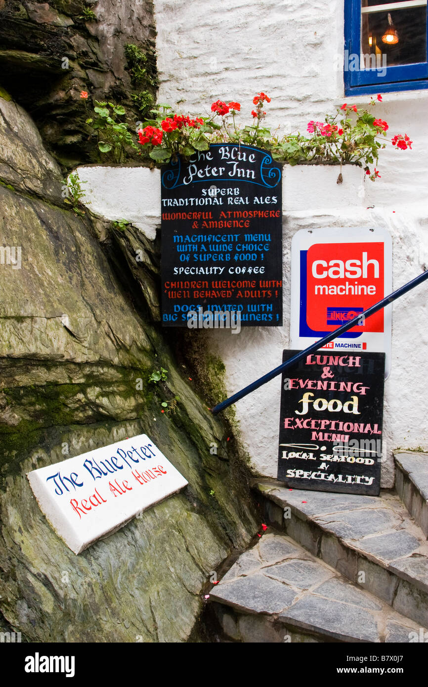 Cornwall polperro blue peter hi-res stock photography and images - Alamy