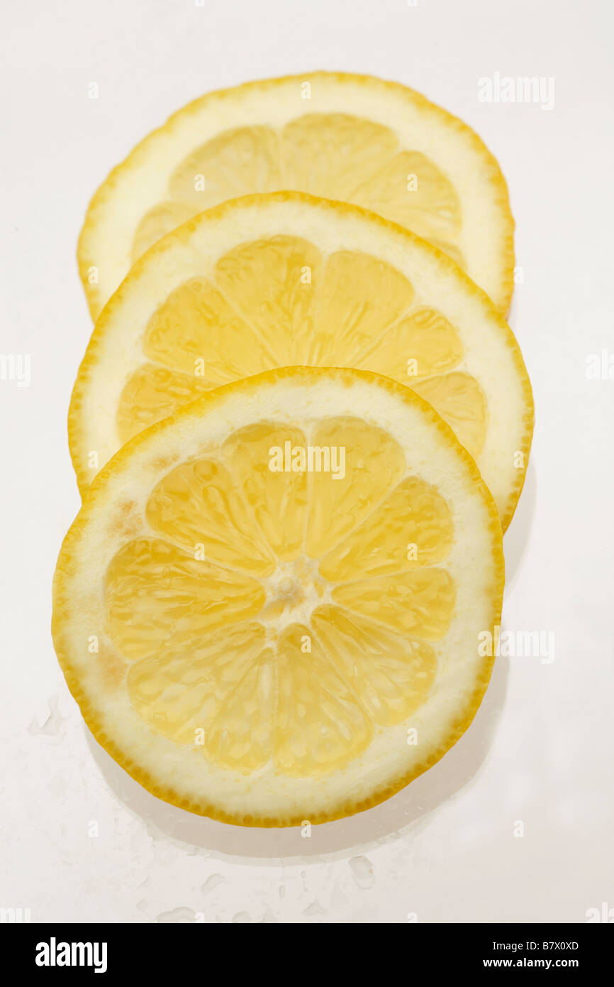 Lemon, slices, studio shot Stock Photo - Alamy