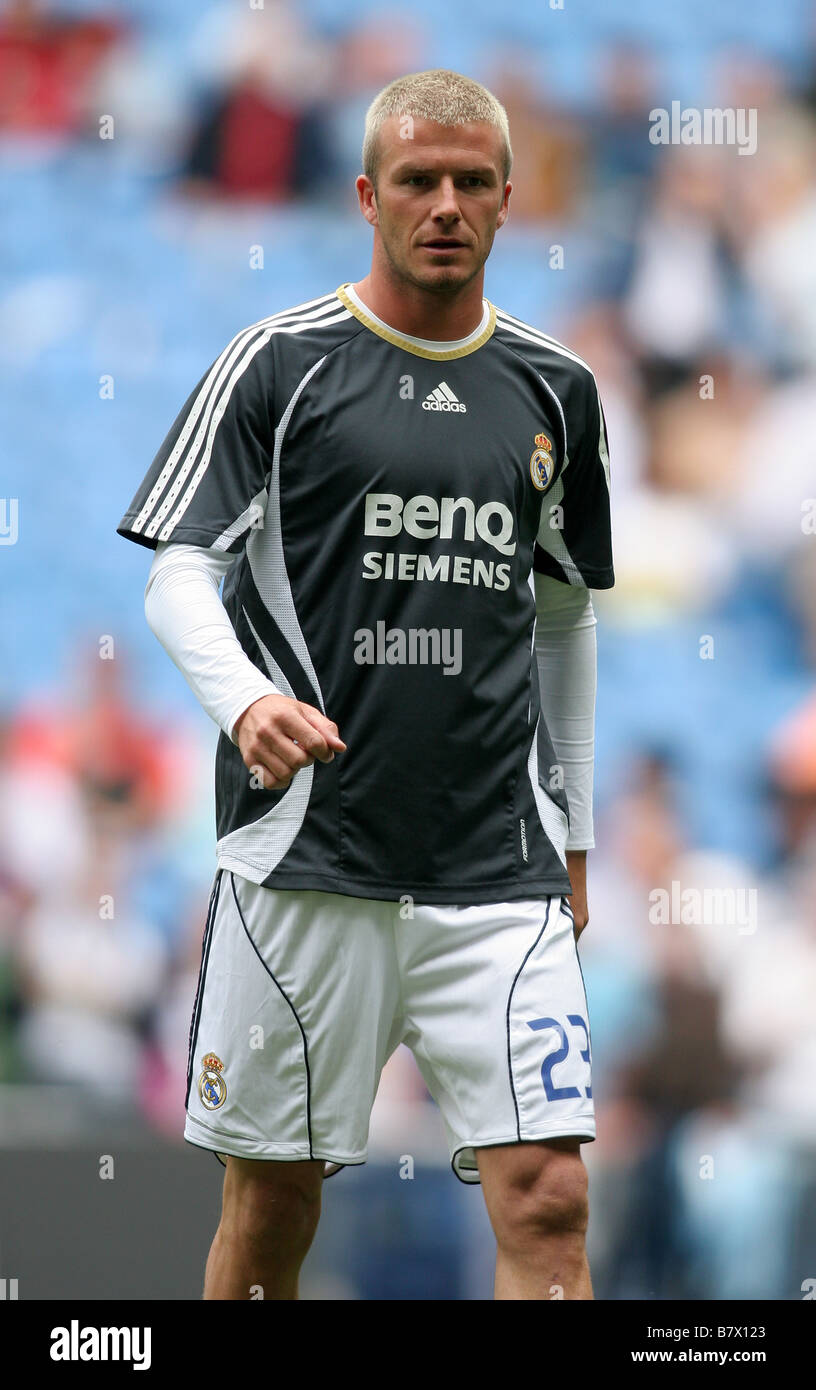 David Beckham, with Real Madrid Football Club Stock Photo - Alamy