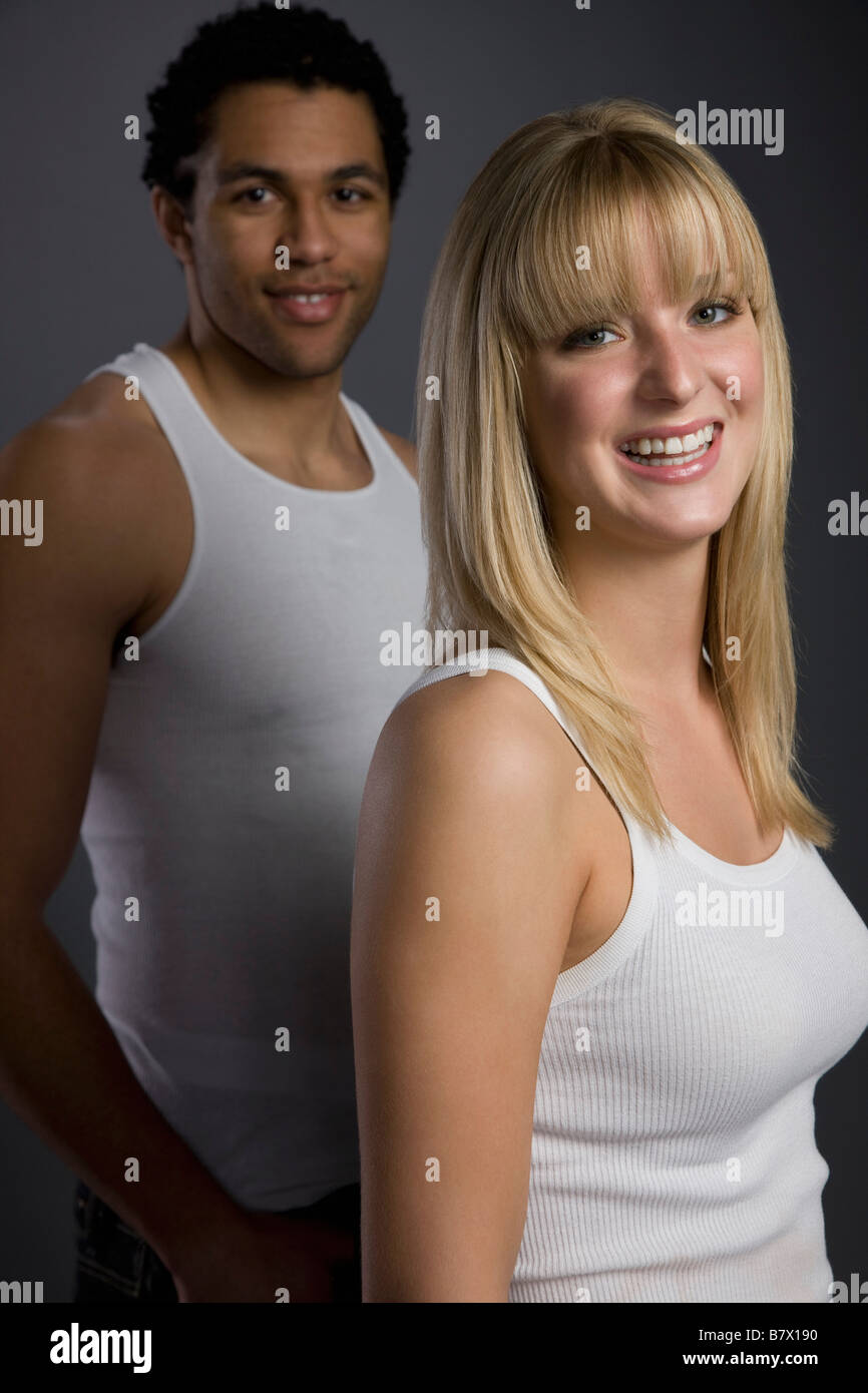 Portrait of two people Stock Photo - Alamy