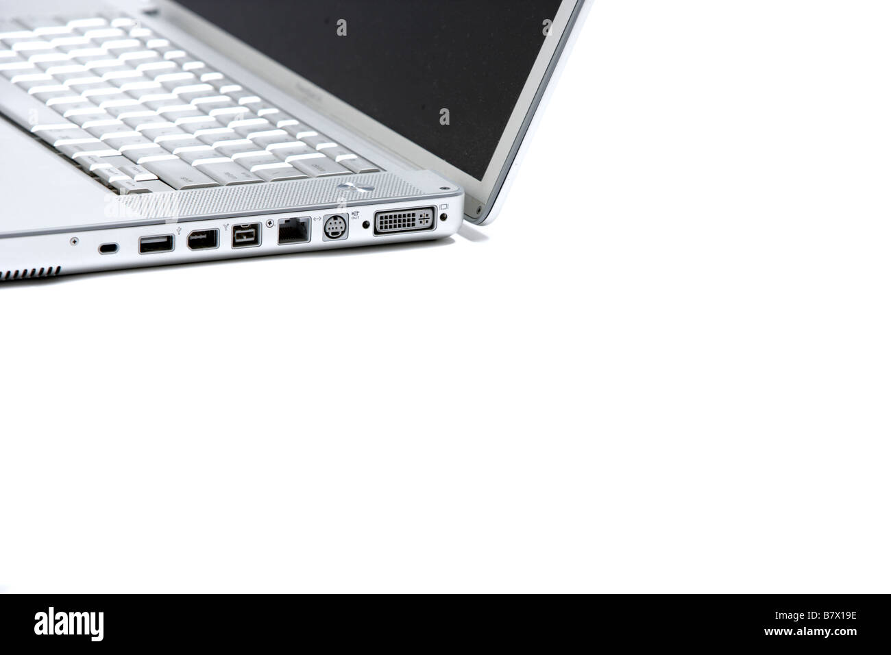 A modern laptop isolated on white Stock Photo - Alamy