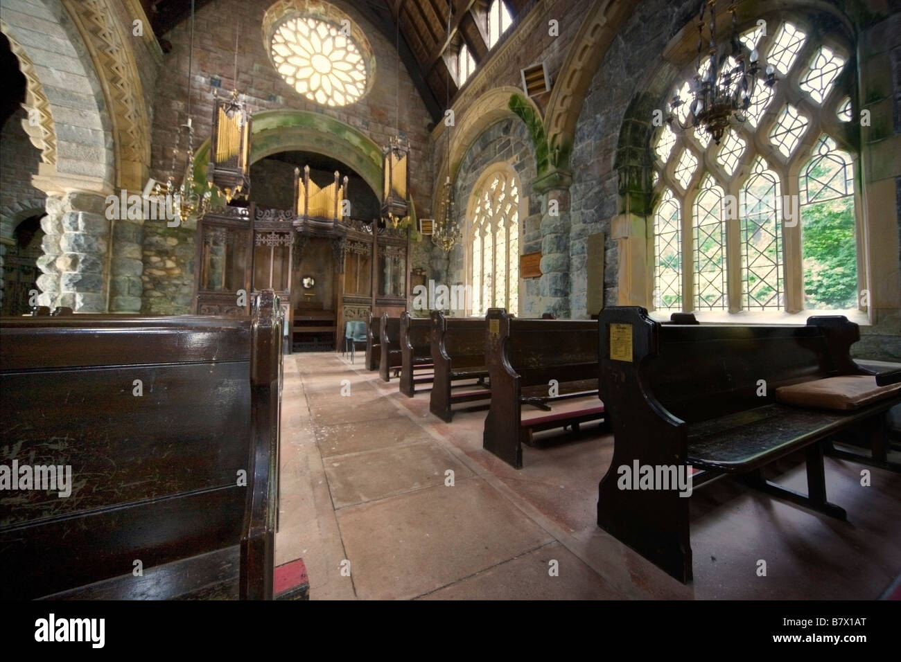 Interior of a church Stock Photo - Alamy