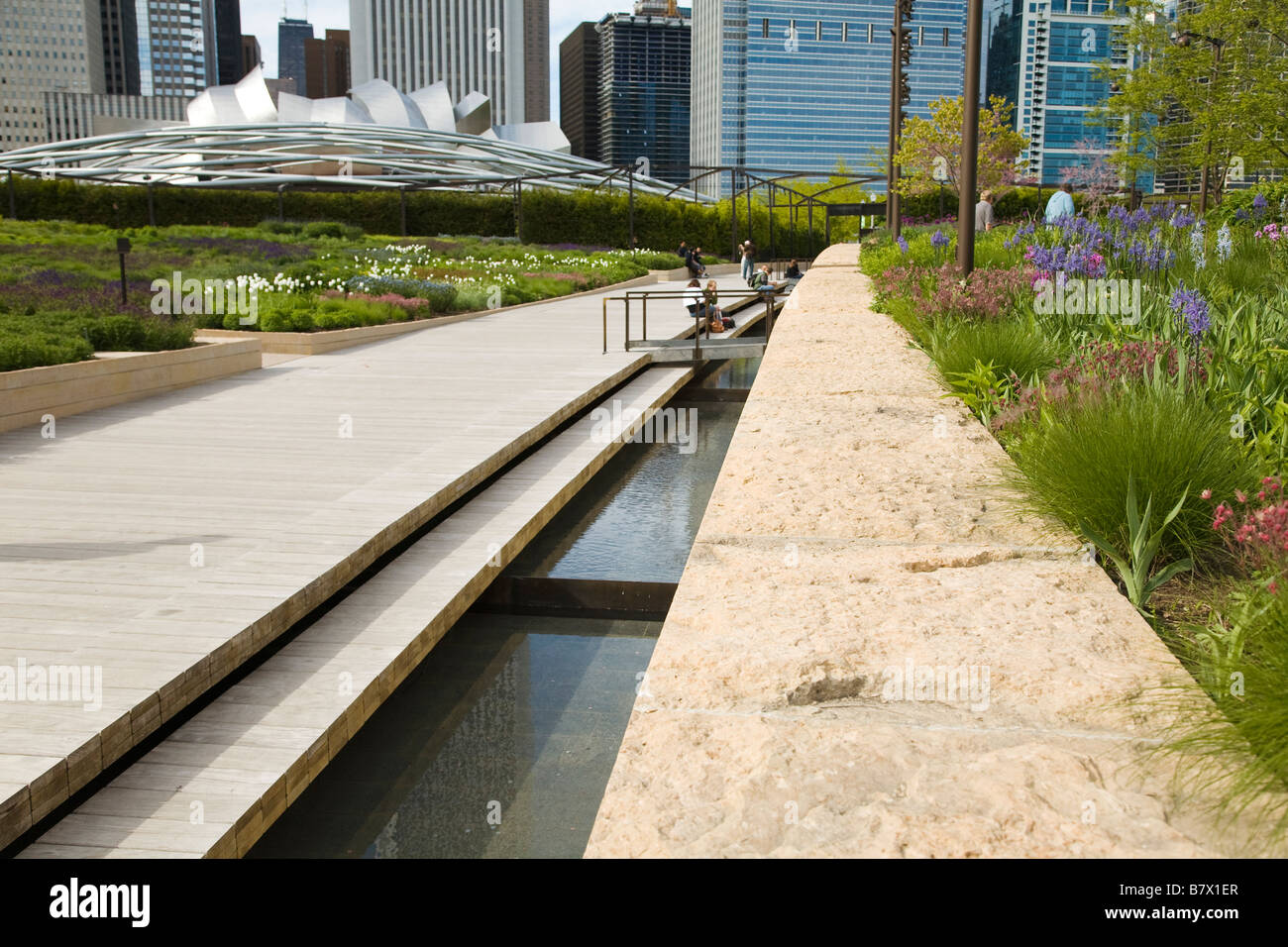 Chicago, lurie garden hi-res stock photography and images - Alamy