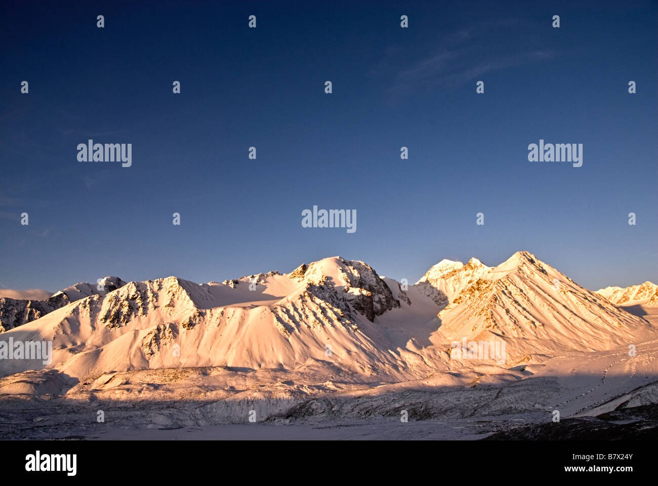 Landscape of the Altai Tavan Bogd National Park Western Mongolia Stock ...