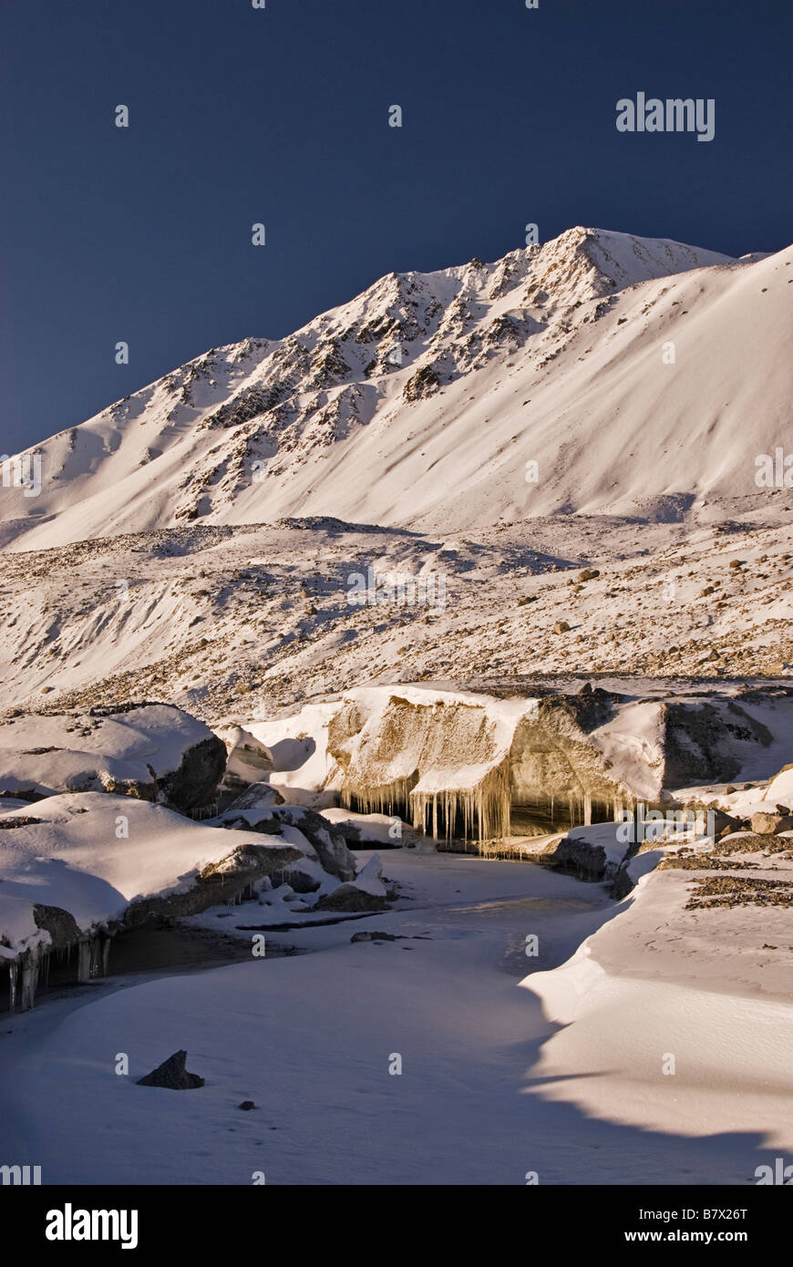 Landscape of the Altai Tavan Bogd National Park Western Mongolia Stock ...