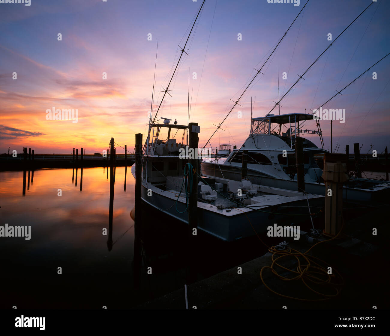 NORTH CAROLINA - Sunset at Cape Hatteras Marina in Cape Hatteras ...