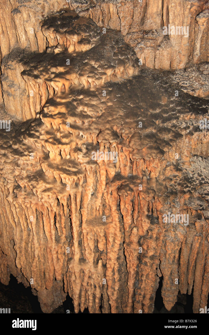 flowstone formation in cave Stock Photo - Alamy