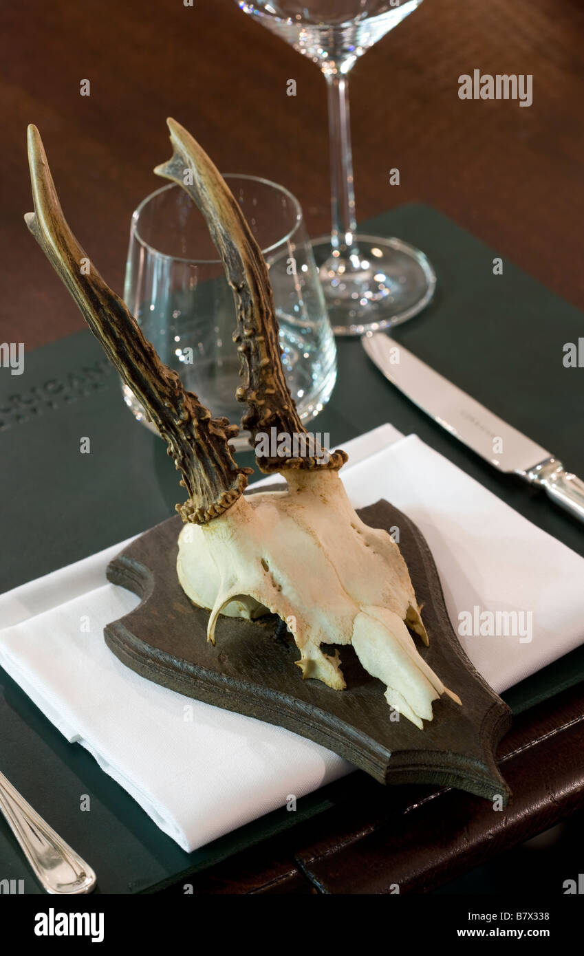 Game Restaurant Table Setting Stock Photo - Alamy