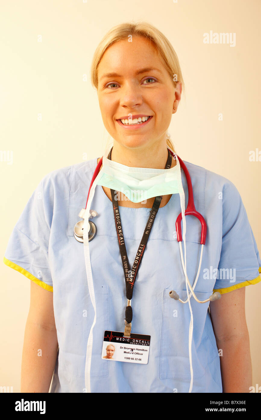 A stock photograph of a young doctor Stock Photo - Alamy