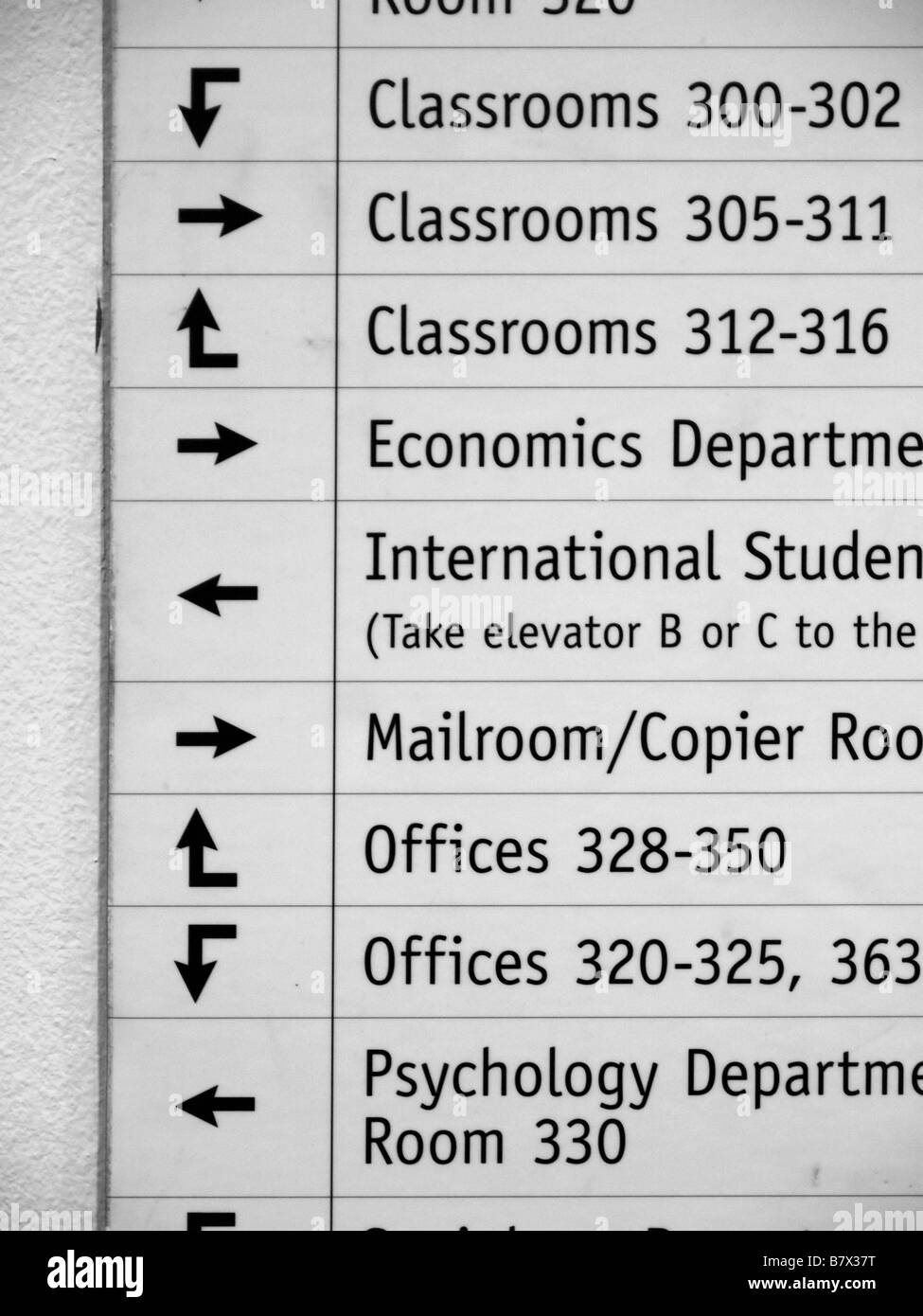 Sign directory map Black and White Stock Photos & Images - Alamy