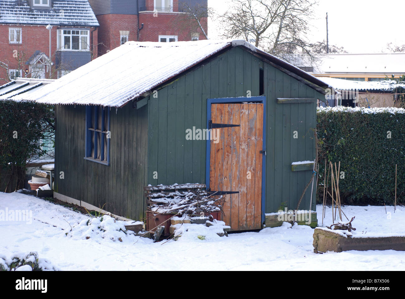 Hill Close Gardens in winter Warwick, Warwickshire, England, UK Stock ...
