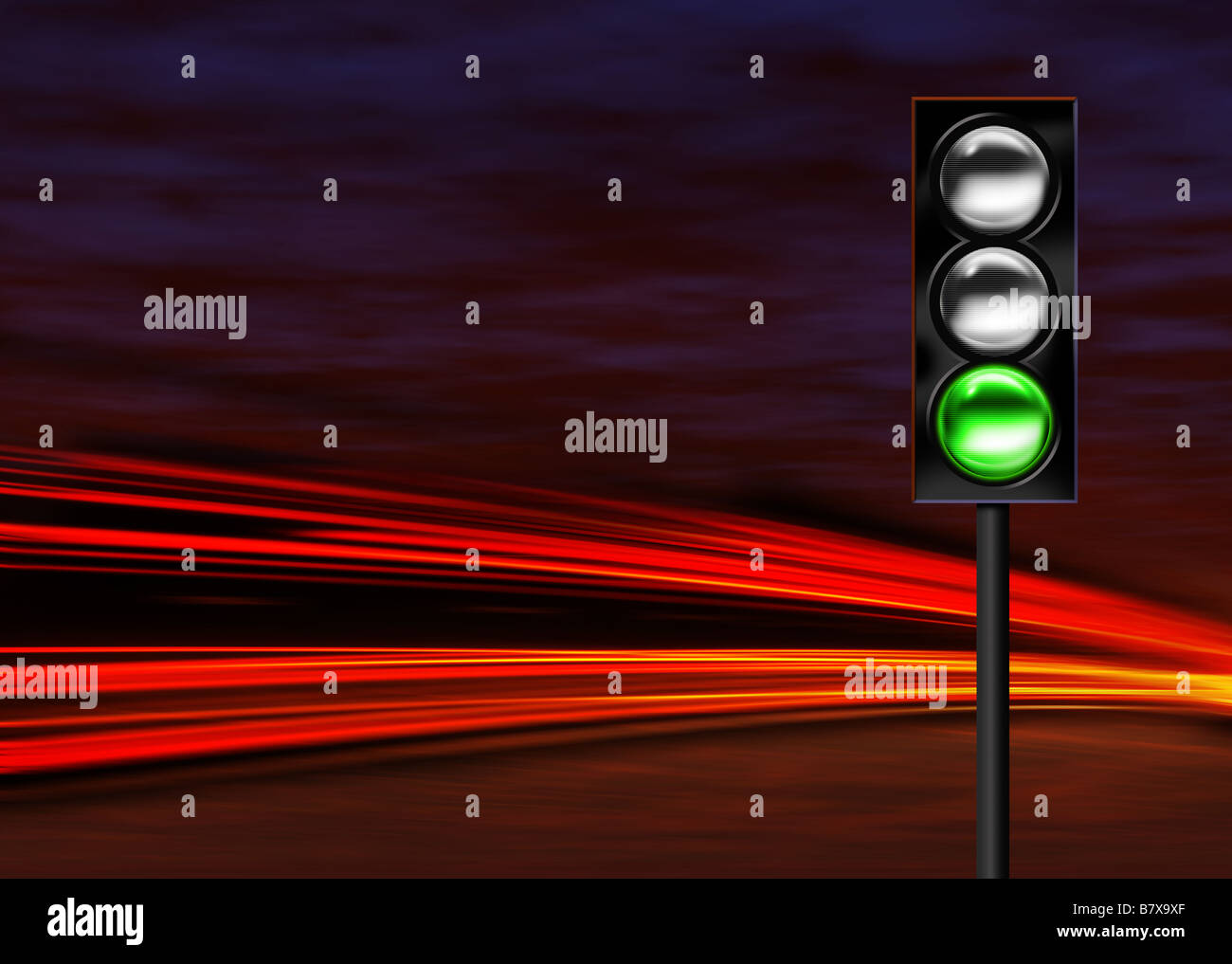 Red stop lights blank traffic hi-res stock photography and images - Alamy