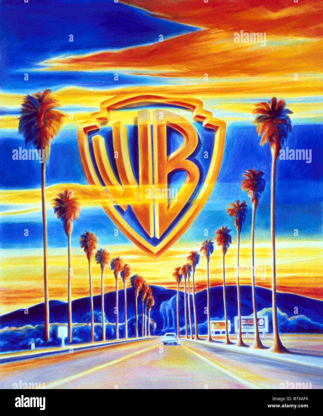 Logo warner Logo warner sigle warner Stock Photo - Alamy