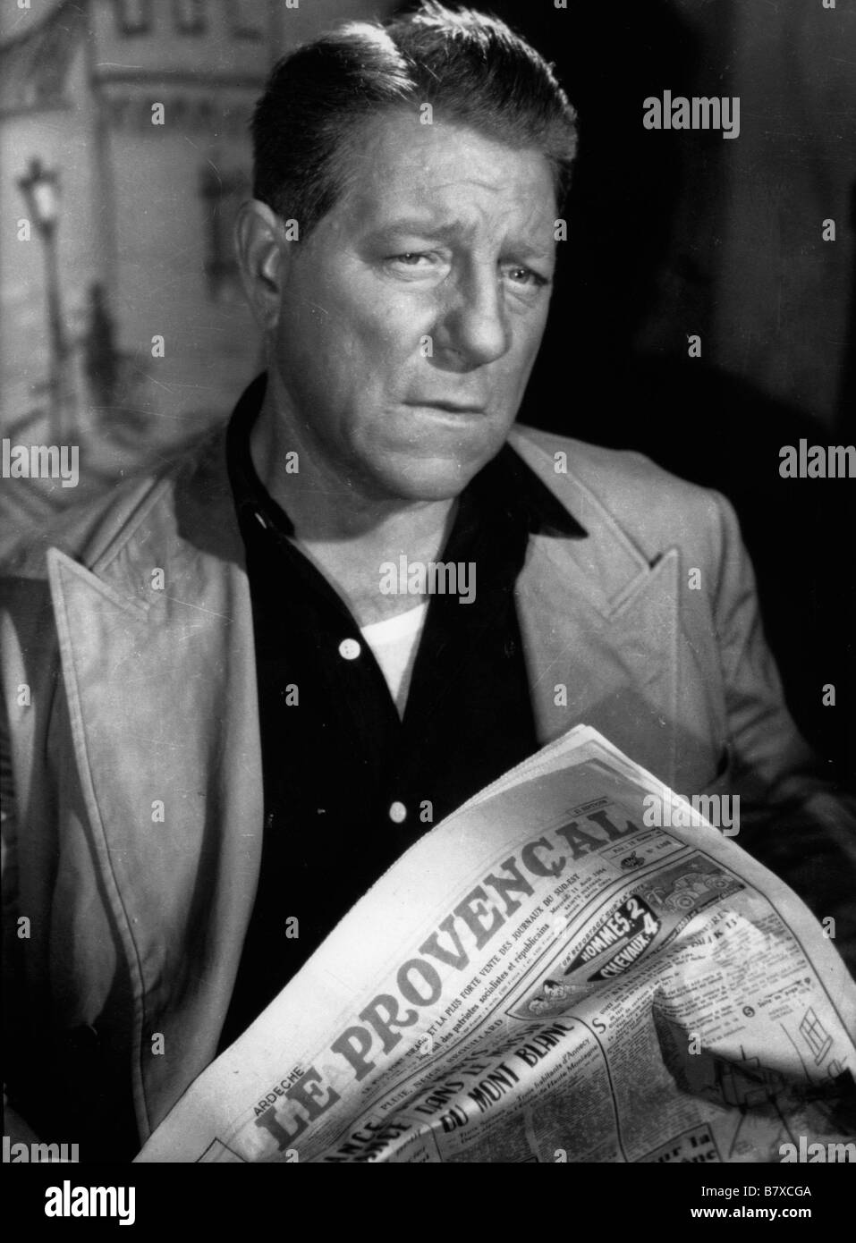 Jean Gabin Portrait Stock Photo - Alamy