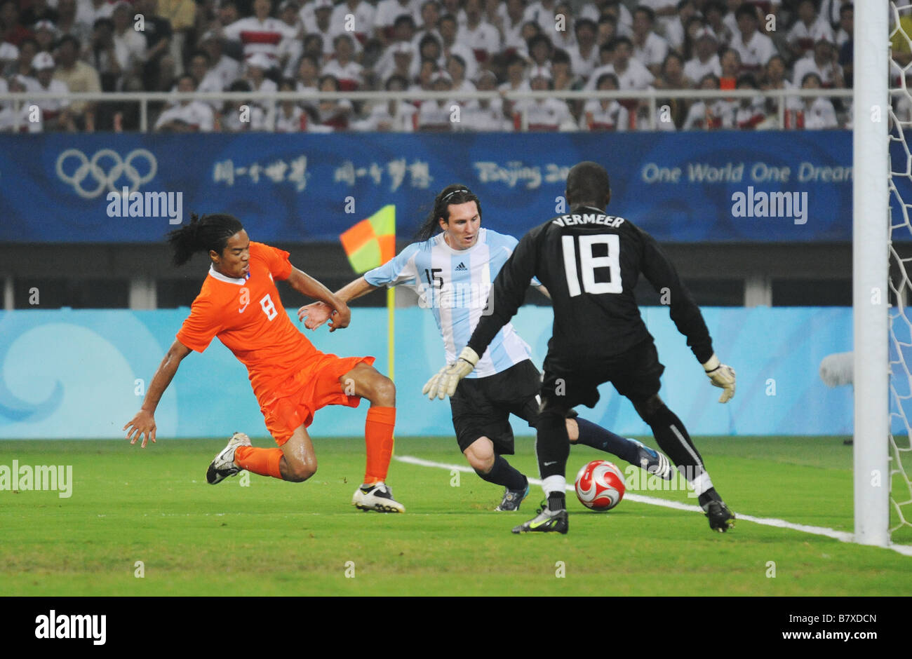 Lionel Messi ARG AUGUST 16 2008 Football Beijing 2008 Olympic Games ...