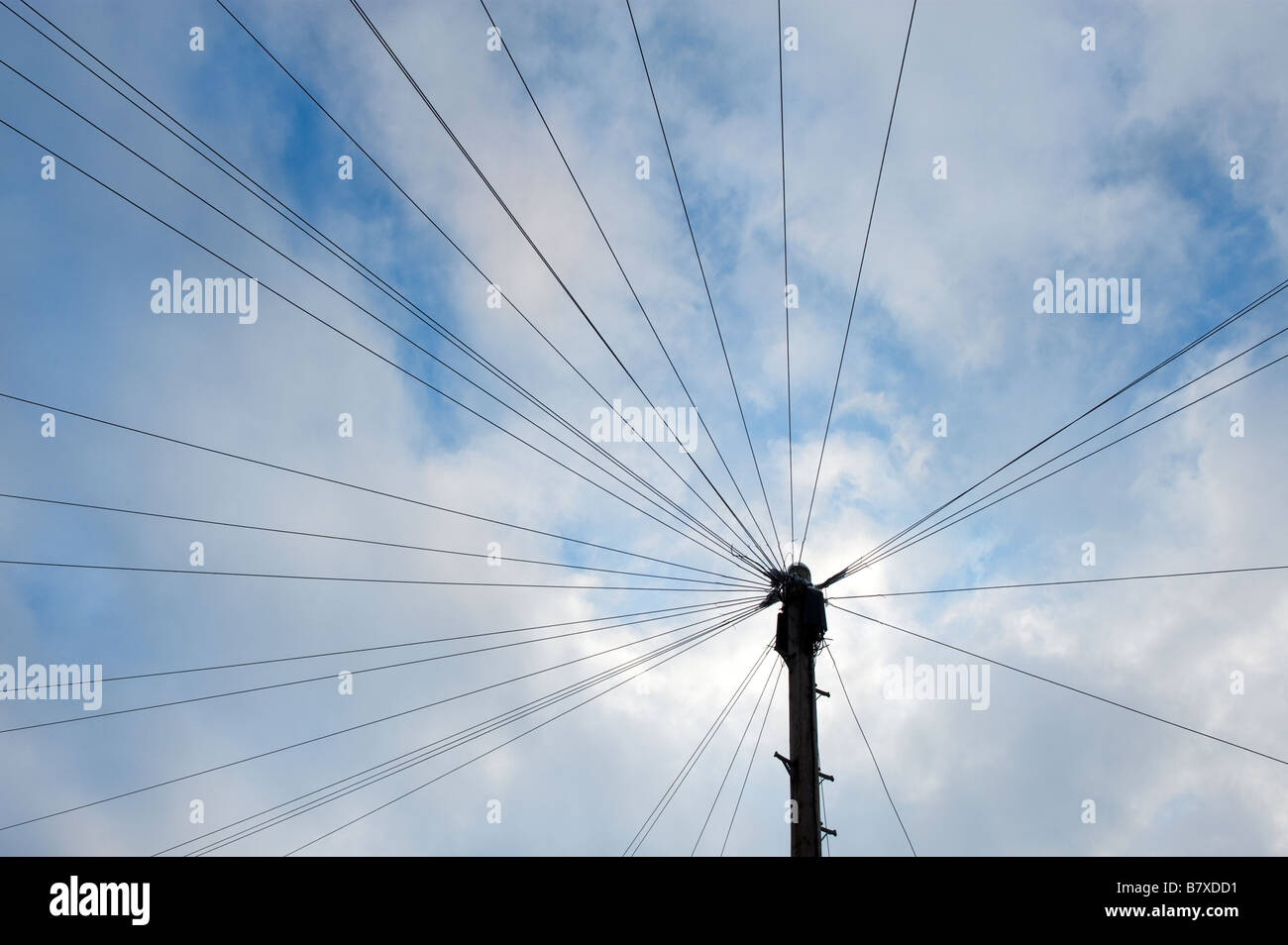 Wooden telegraph pole uk hi-res stock photography and images - Alamy