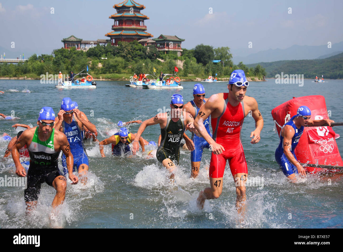 A general View of Swim Finish to Transition Area AUGUST 19 2008 ...