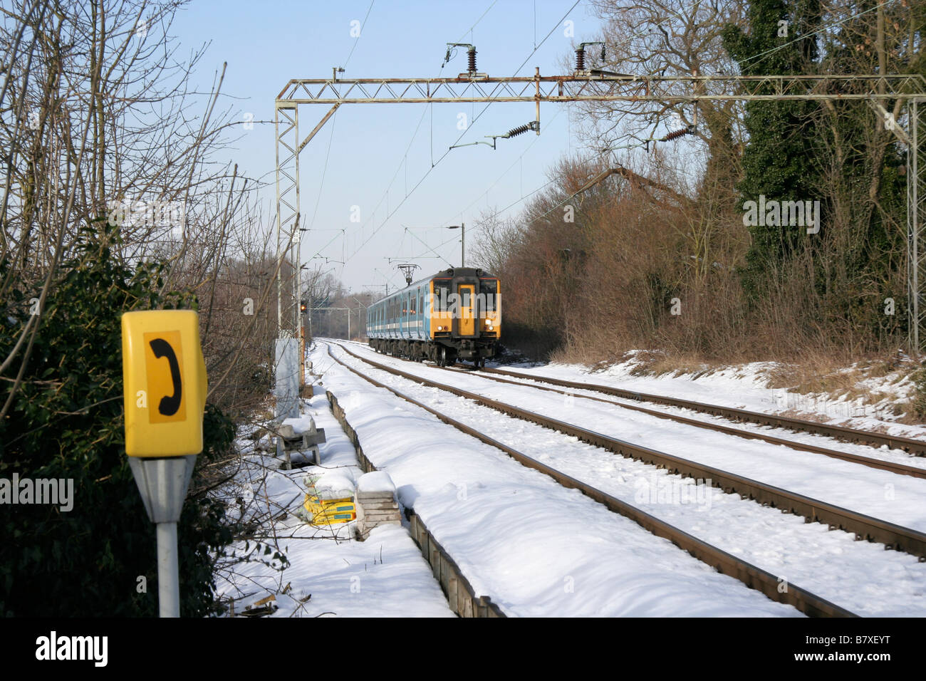Thames Link electric train Stock Photo - Alamy