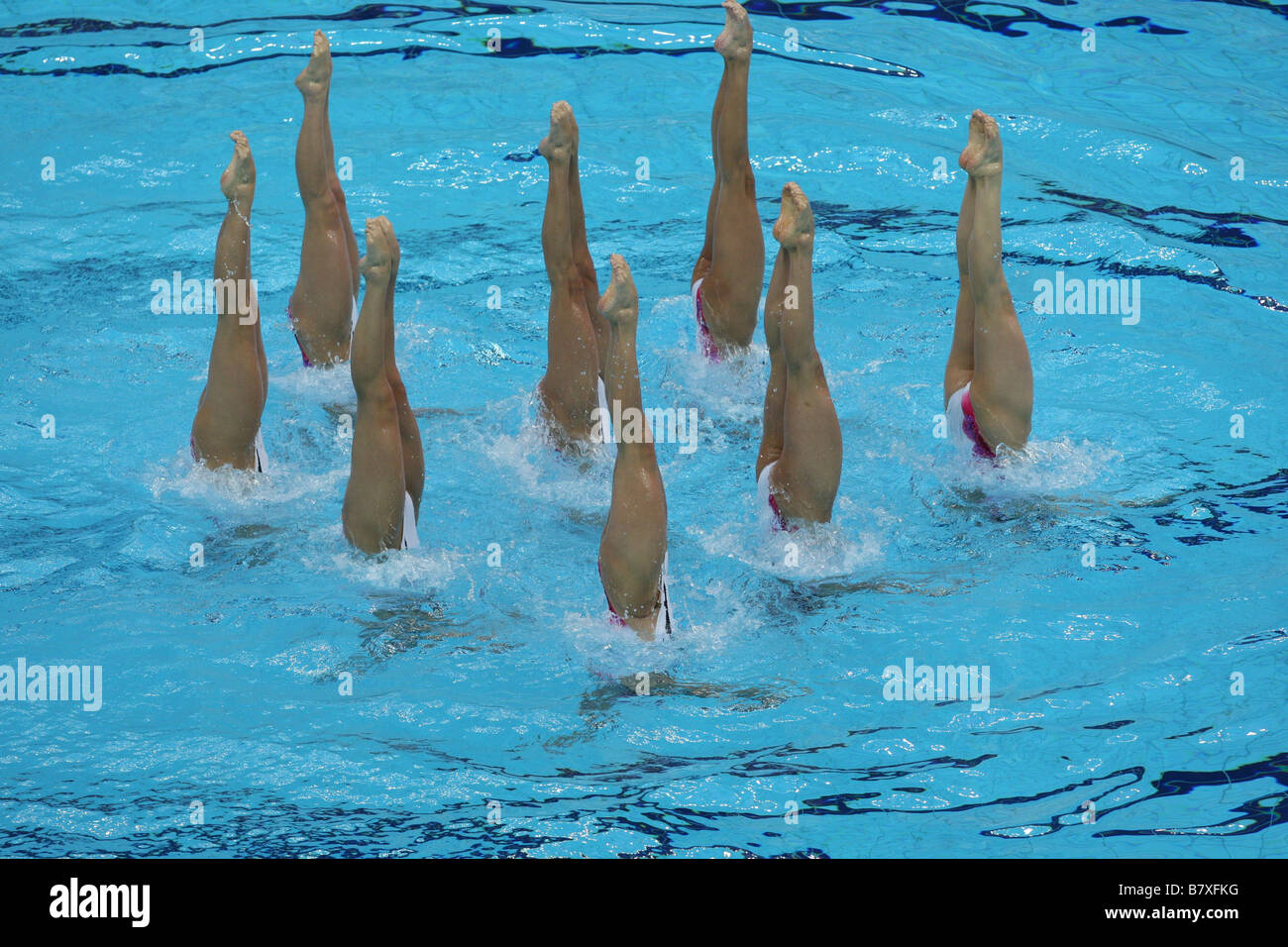 China team group CHN AUGUST 22 2008 Synchronized Swimming Beijing 2008 ...