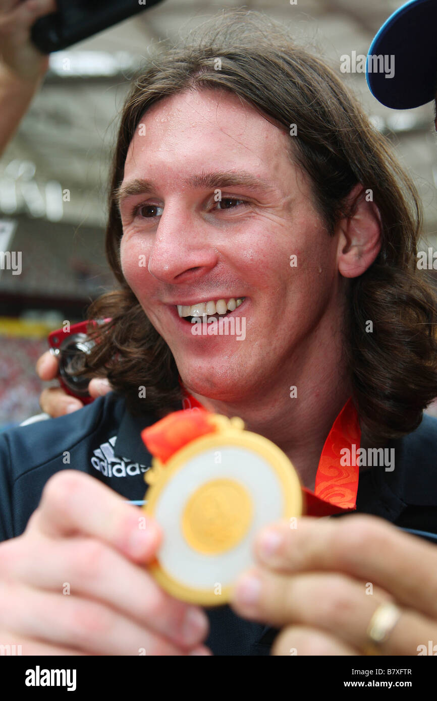 Lionel Messi ARG AUGUST 23 2008 Football Beijing 2008 Olympic Games ...