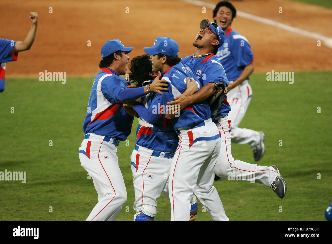 South Korea National Team Group KOR AUGUST 23 2008 Baseball Beijing ...