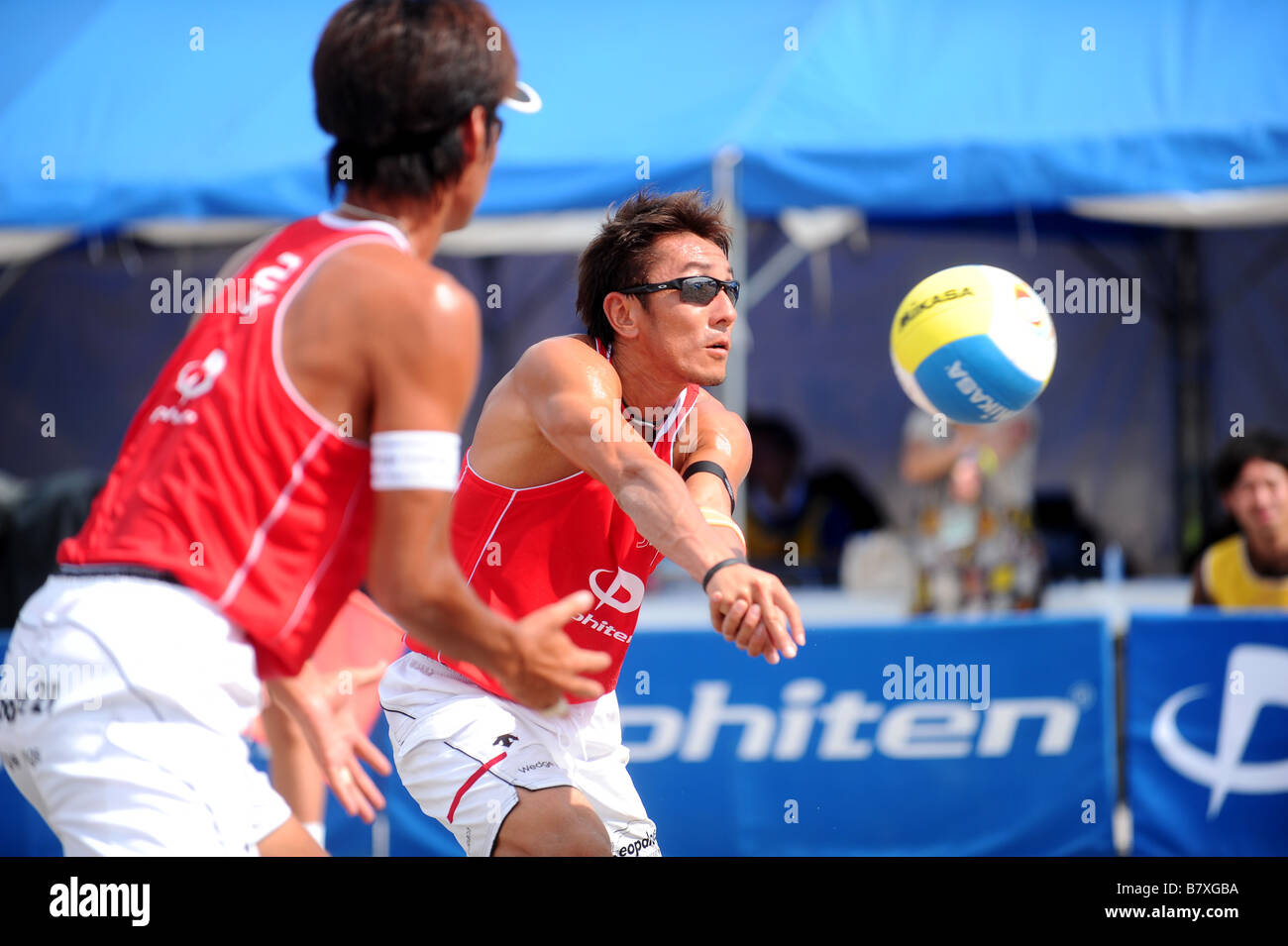 Koichi Nishimura JPN AUGUST 30 2008 Beach Volleyball Phiten Beach ...
