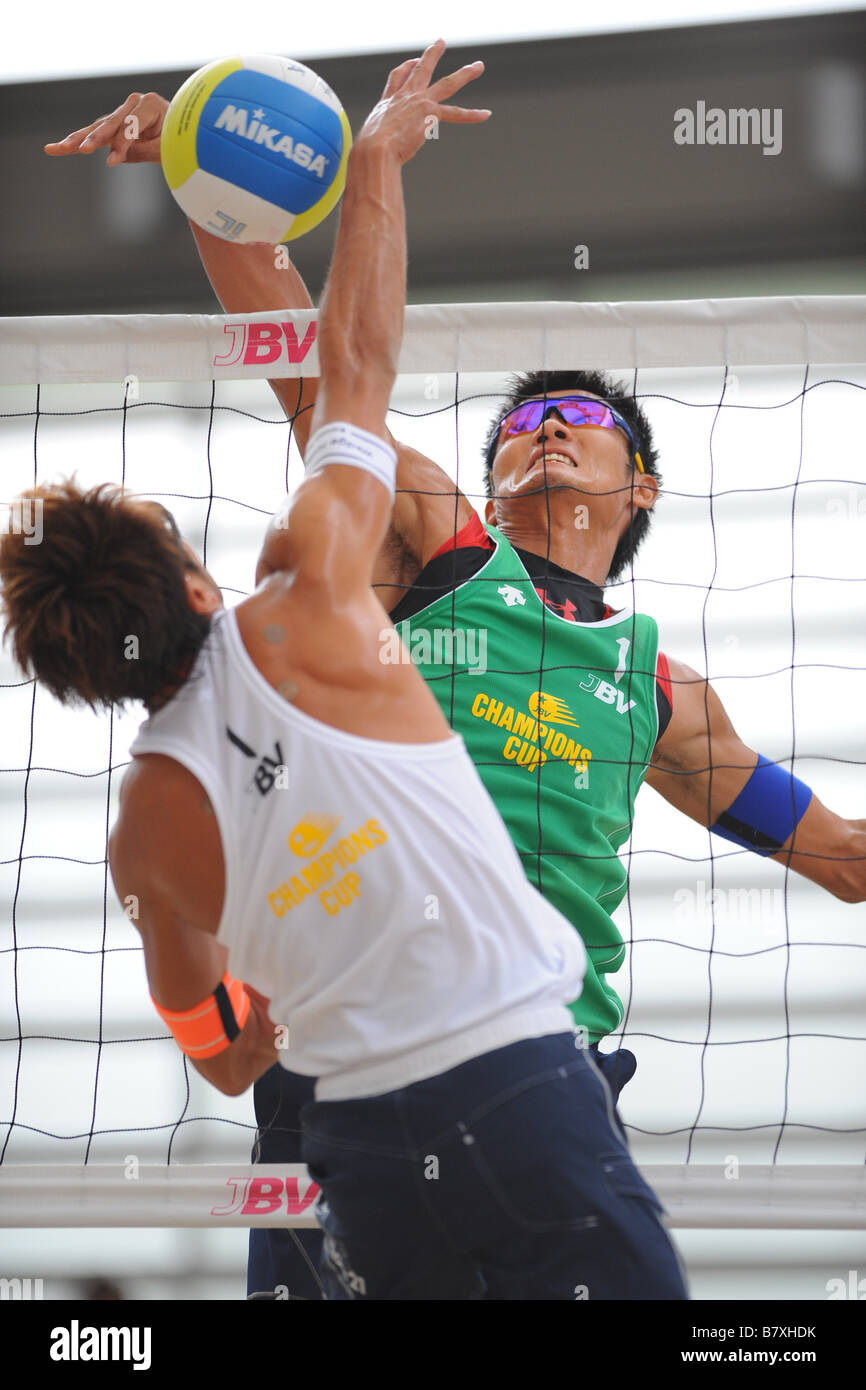 Kentaro Asahi SEPTEMBER 21 2008 Beach Volleyball JBV Champions Cup 2008 ...