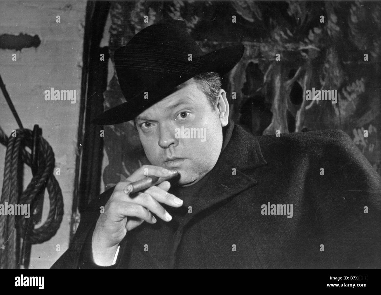 Portrait of Orson Welles (1915-1985), American actor and director Stock ...