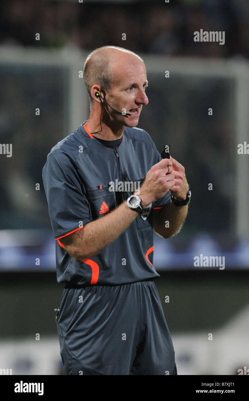 Michael Riley Referee September 30 2008 Football UEFA Champions League ...