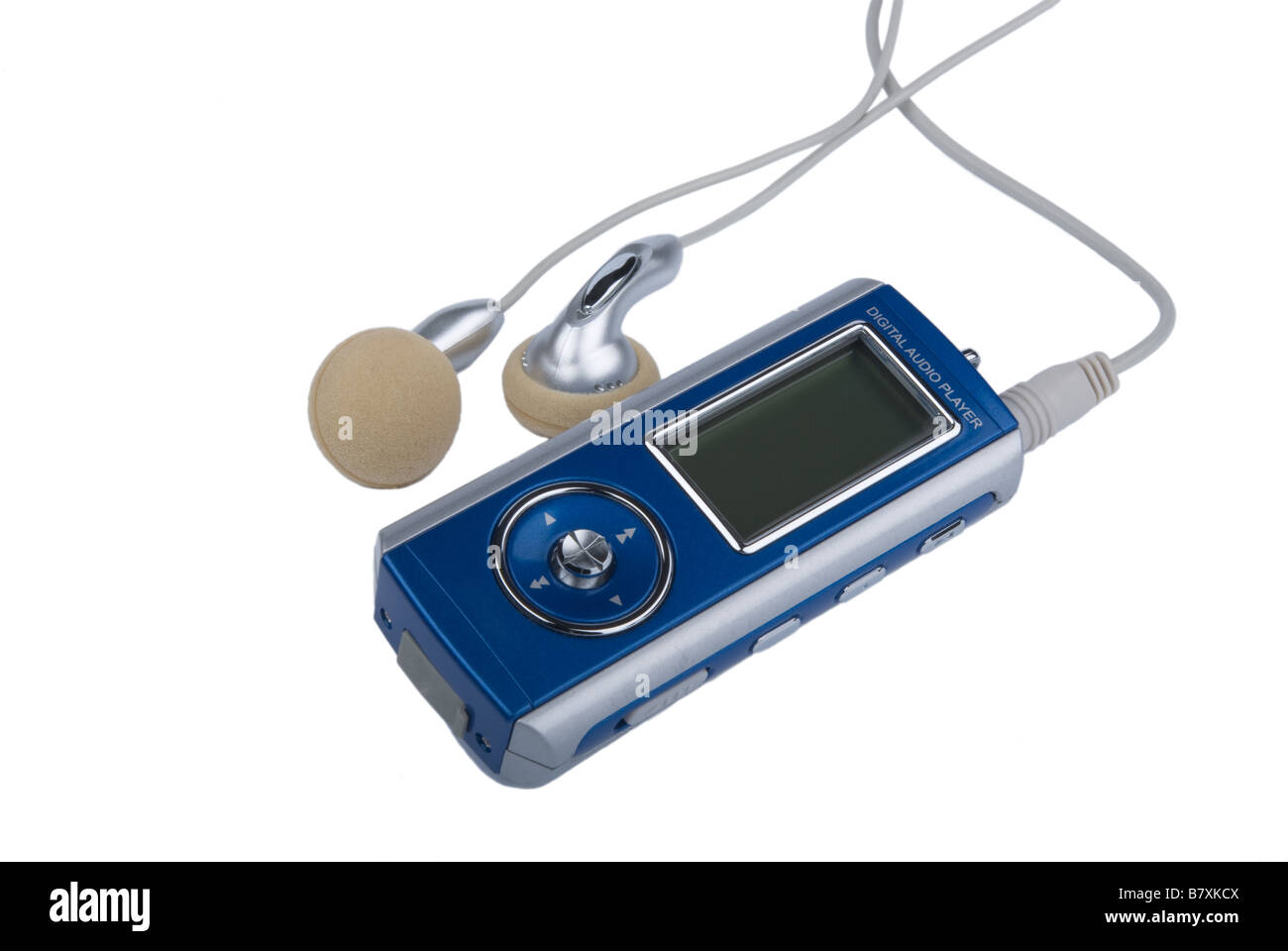 mp3 player on white background Stock Photo - Alamy