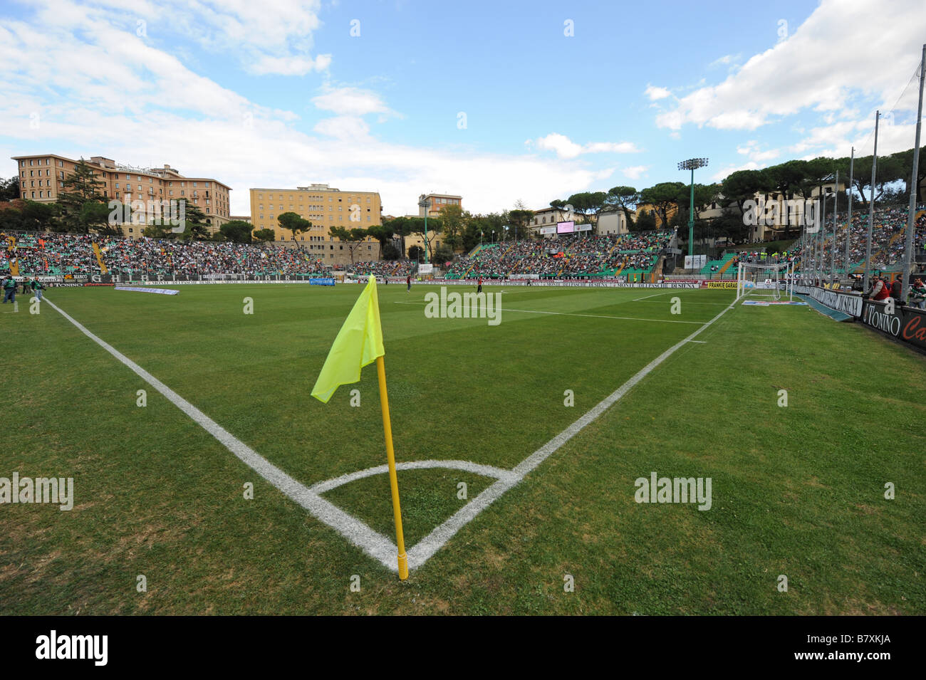Football general view stadium corner flag hi-res stock photography and ...