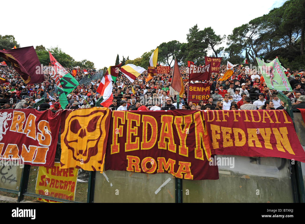 AS Roma fans OCTOBER 5 2008 Football Italian Serie A match between ...
