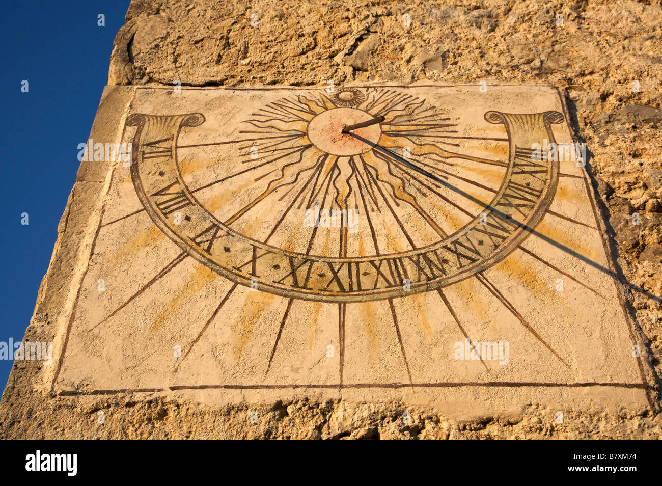 Sundial on the exterior of the church of St Rupert in Sentrupert ...