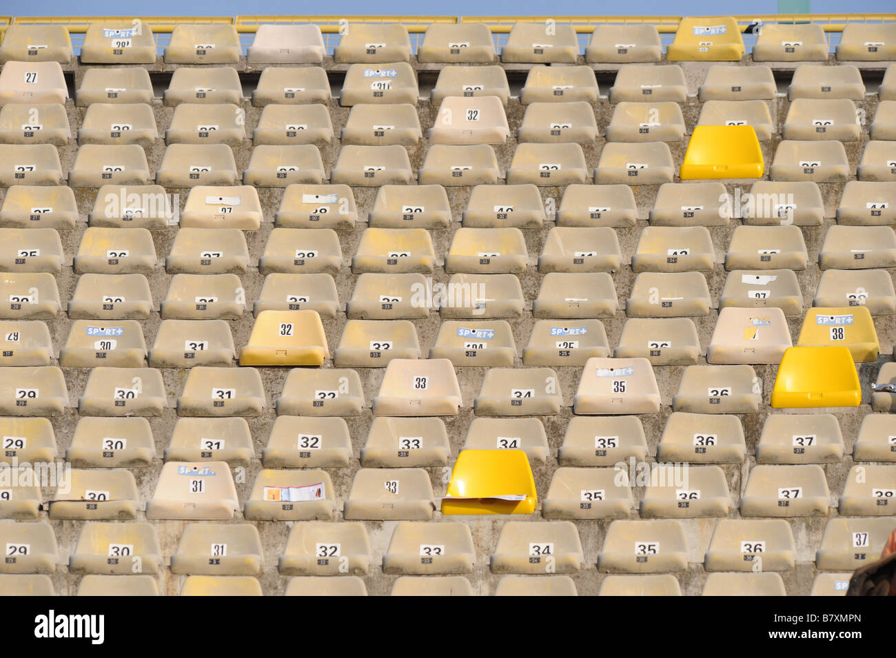Football match seats hi-res stock photography and images - Alamy