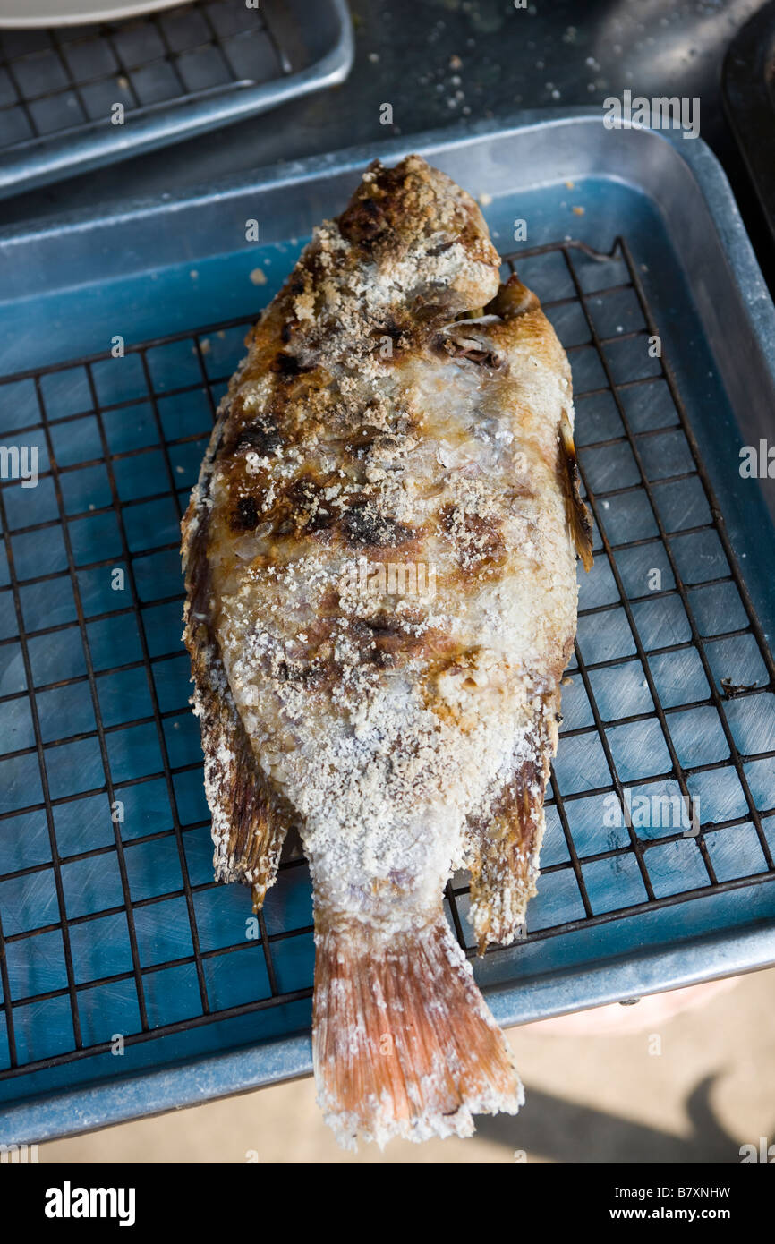 Grilled Fish Chinatown Bangkok Thailand Stock Photo - Alamy
