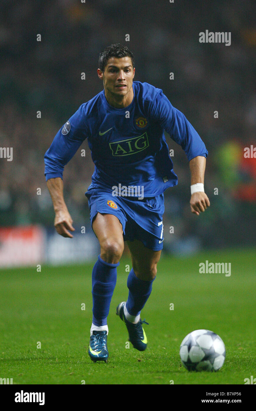 Cristiano Ronaldo Man U NOVEMBER 5 2008 Football UEFA Champions League ...