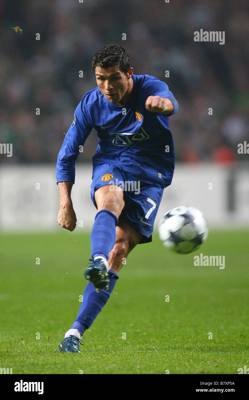 Cristiano Ronaldo Man U NOVEMBER 5 2008 Football UEFA Champions League ...