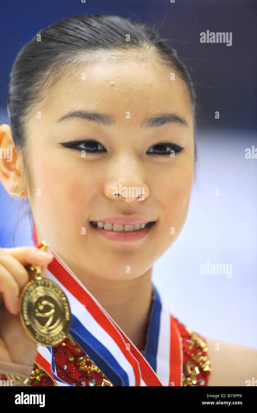 Kim Yu NA KOR NOVEMBER 8 2008 Figure Skating ISU Grand Prix of Figure ...