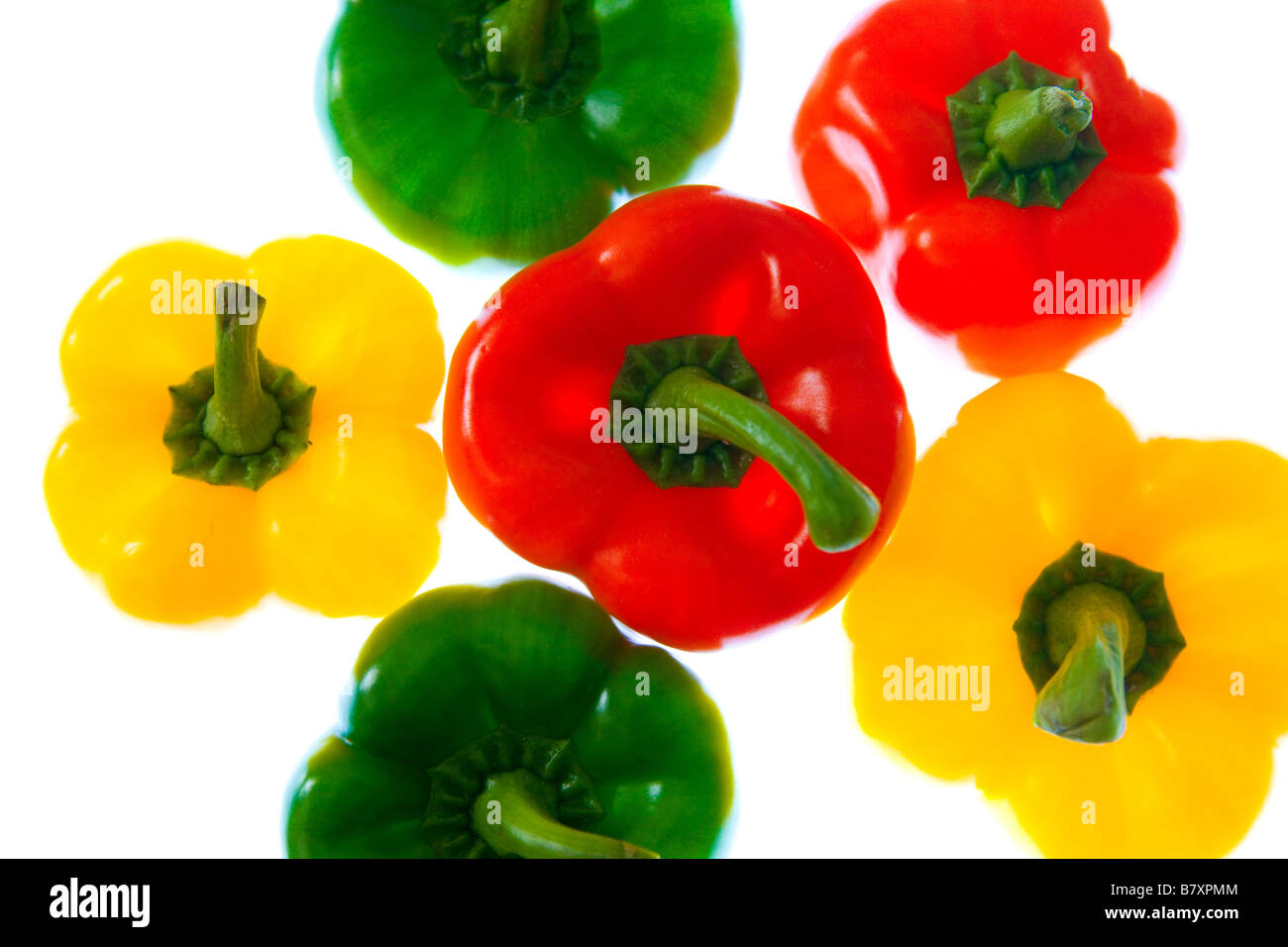Top down cut peppers hi-res stock photography and images - Alamy