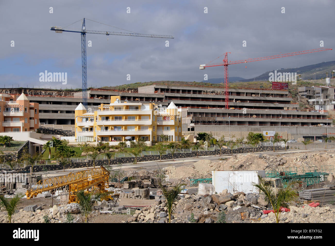 Construction Housing Development Rubble Houses High Resolution Stock ...