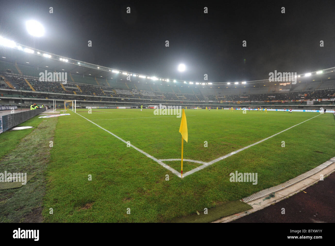 Football general view stadium corner flag hi-res stock photography and ...