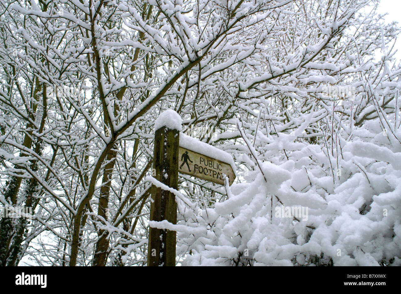 Deep snow footpath hi-res stock photography and images - Alamy